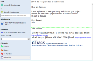 Synchronized Email - NDIS - eTrack Practice Management Software