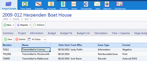 Documents, Files & Transmittals - eTrack Practice Management Software